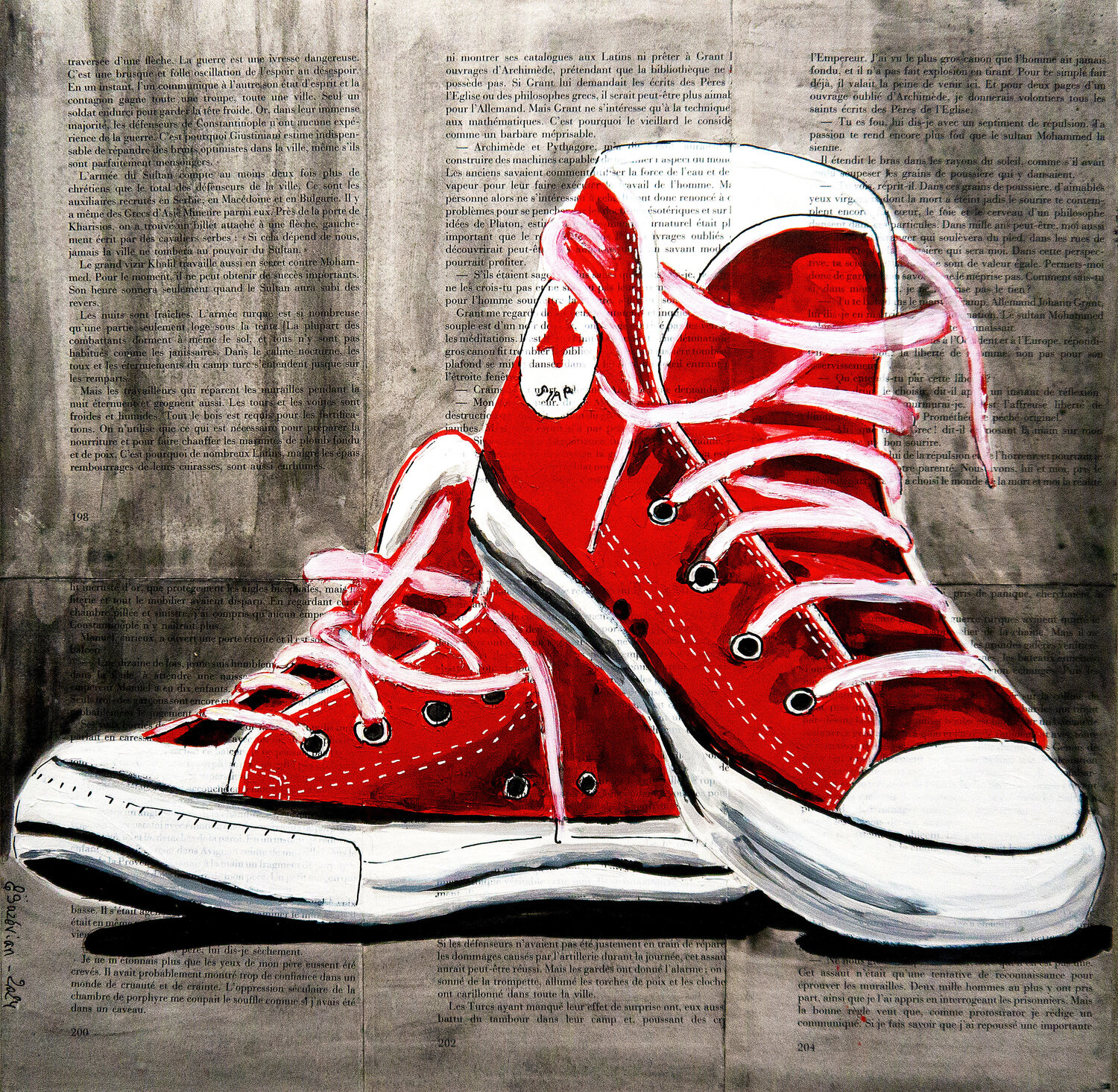 Red Converse shoes - French School KOEN von Bazévian Delacapucinière ...