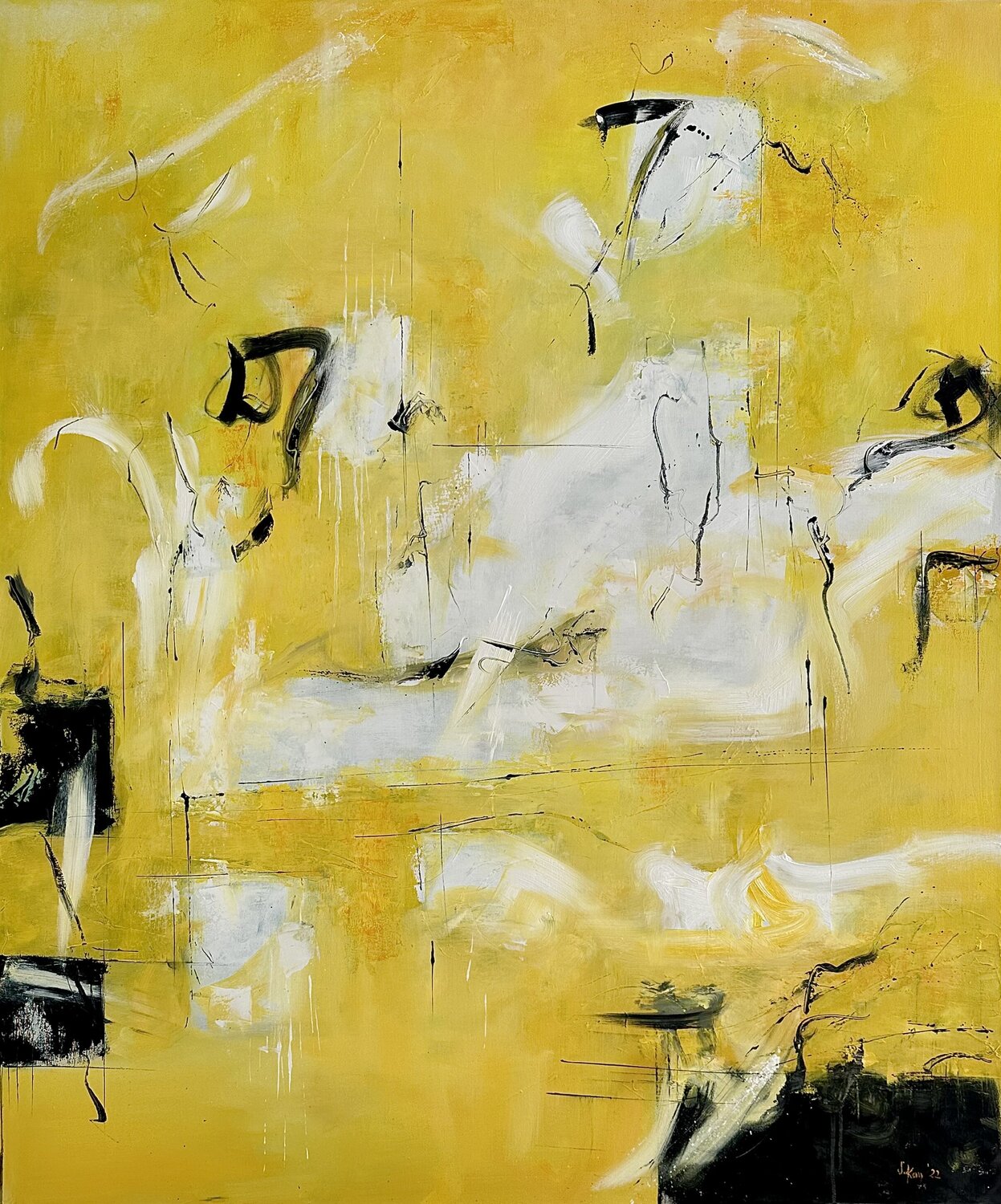 Sunny Dreams de Sabine Kay (2022) : Peinture Huile sur Toile - Singulart