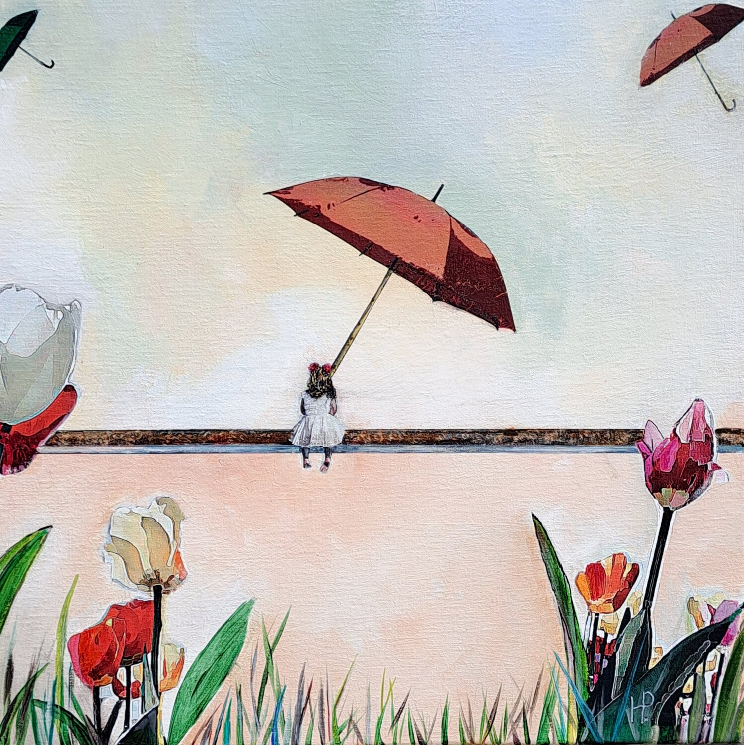 Waiting for the sun de Hanneke Pereboom (2025) : Peinture Acrylique sur ...