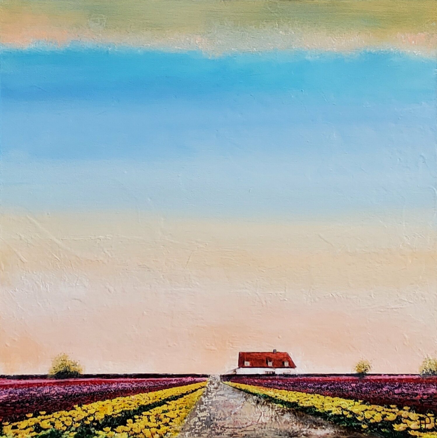 Landscape 2 by Hanneke Pereboom (2021) : Painting Acrylic, Oil on ...