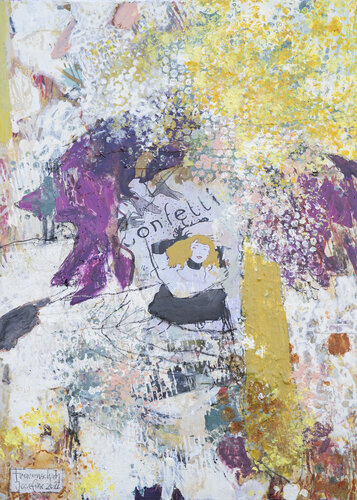 Confetti by Josefine Frauenschuh (2022) : Painting Acrylic, Collage on ...