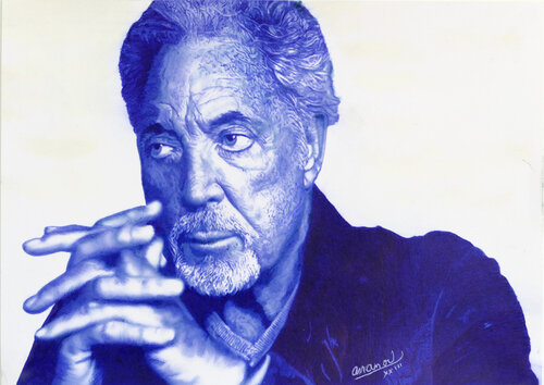 Tom Jones by Jacky Ananou (2023) : Drawing Pen on Paper - Singulart