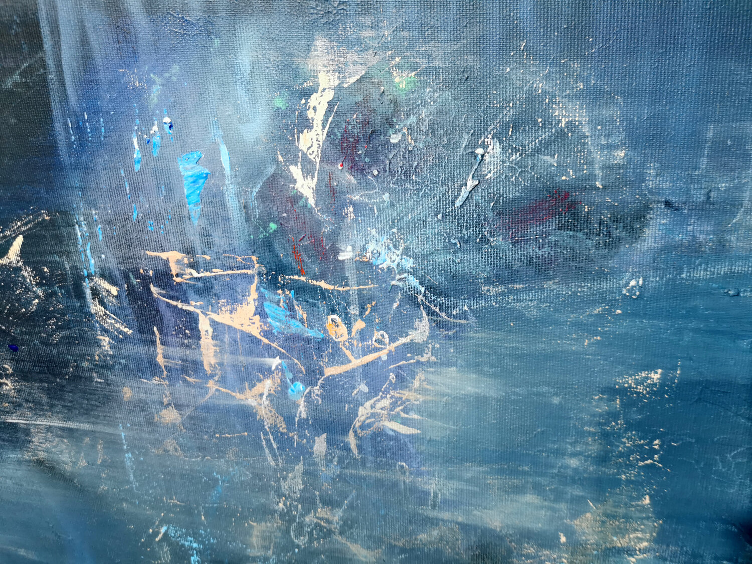 Very large scale XXL gigantic size abstract mindscape A way to infinity 15 by Kloska von Ovidiu ...