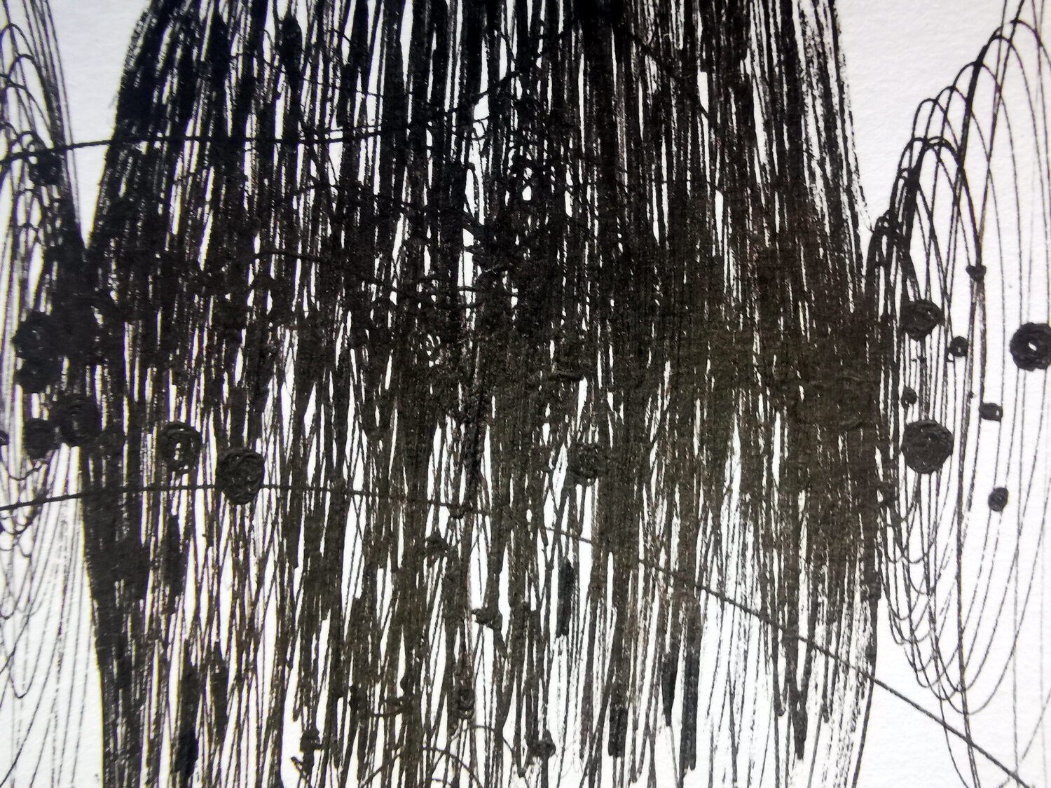 Beautiful strange spontaneous vibrating lines enigmatic still life by O ...