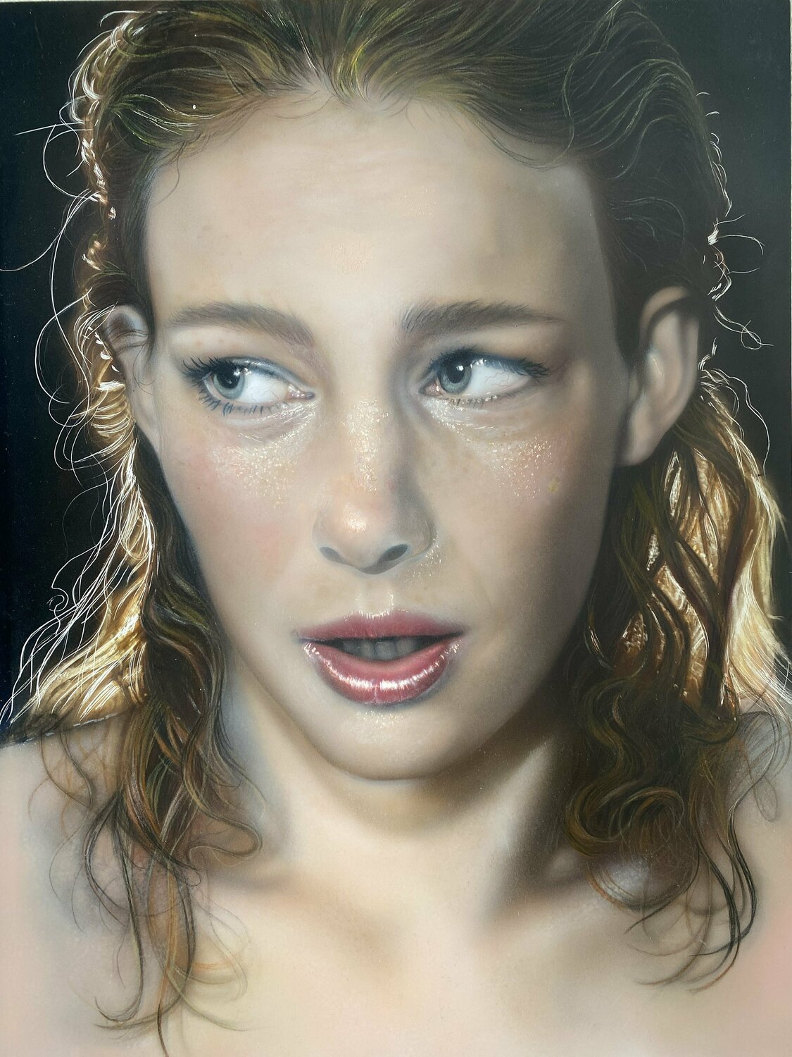 A realistic portrait Dolgor Dugarova