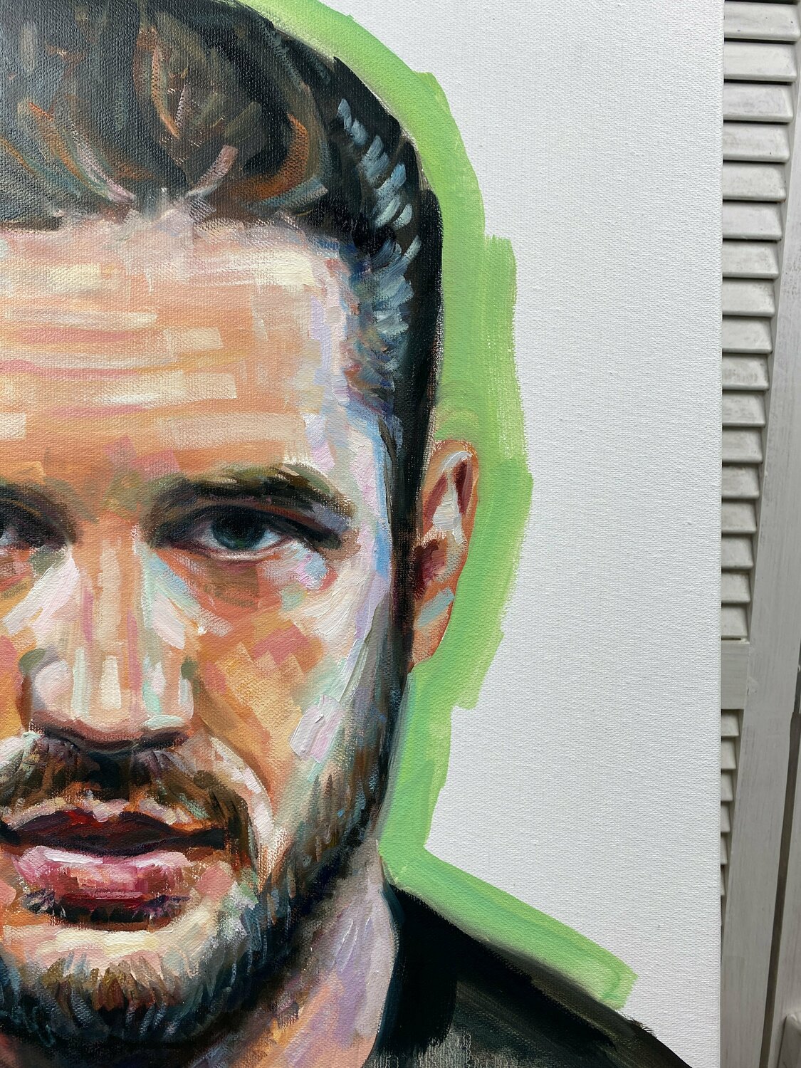 Tom Hardy oil portrait original painting hand drawn canvas wall art by ...