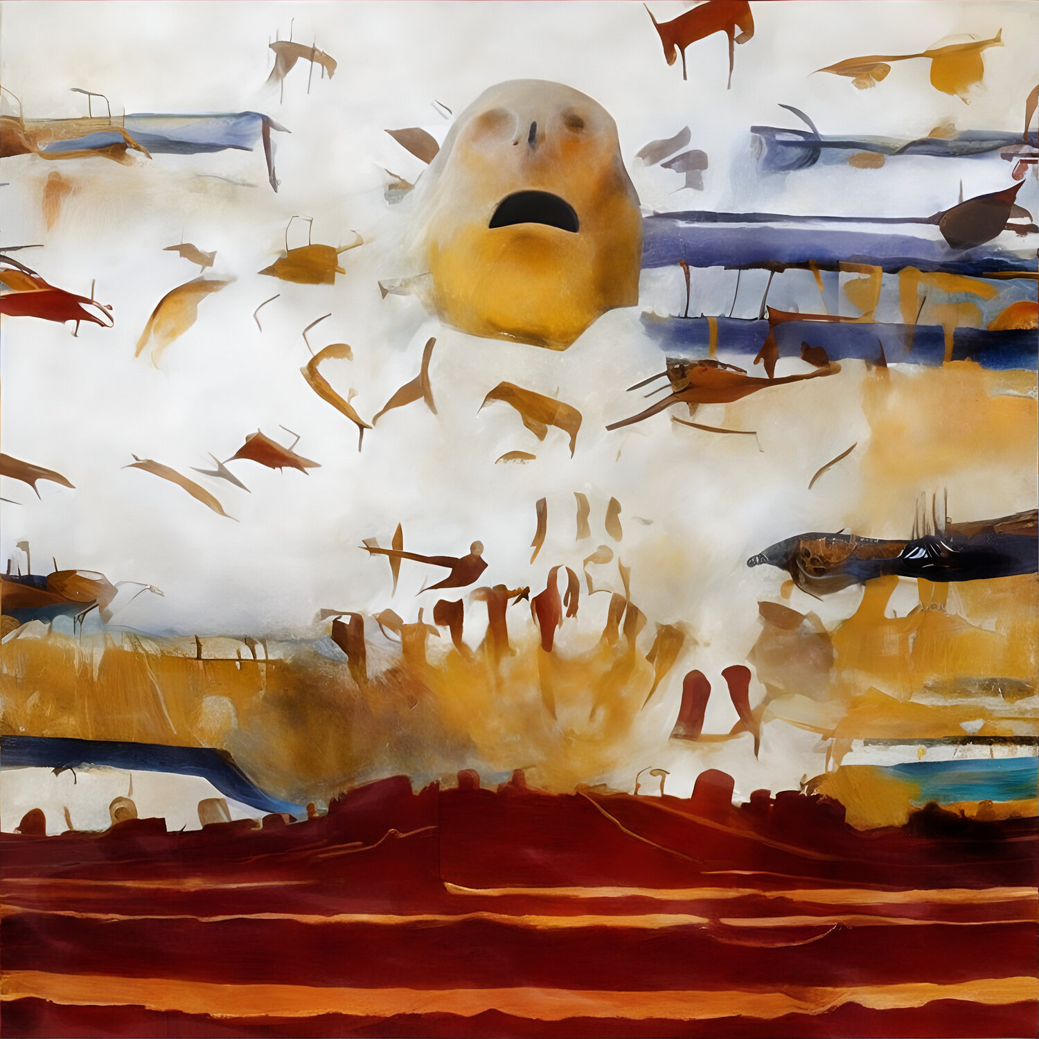 Riddle nº1 von Newton Scheufler (2023): Digital Digital auf Leinwand ...