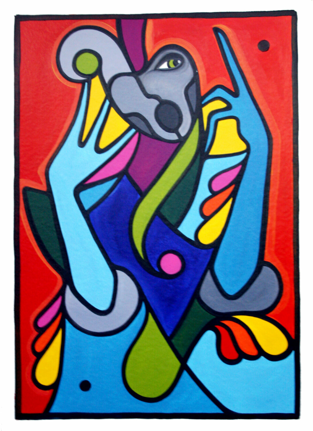 EL GRITO DEL LOCO de Néstor Neyret (2012): Obra en papel Óleo en Papel ...