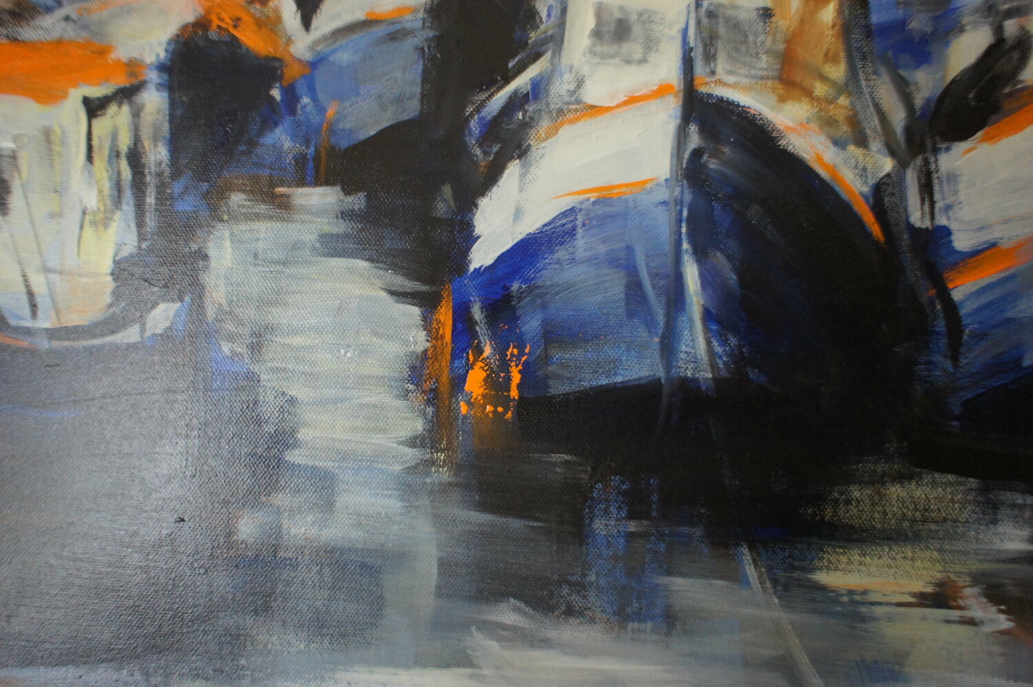 Danse avec la mer by Marie Ferrand (2018) : Painting Acrylic on Canvas ...