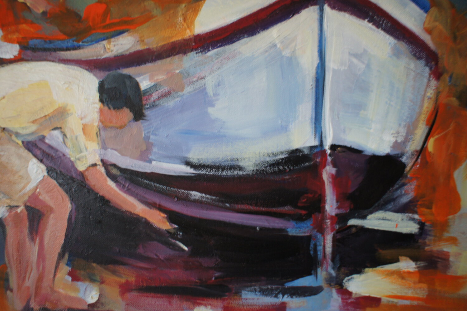 Ravaudage by Marie Ferrand (2022) : Painting Acrylic on Canvas - Singulart