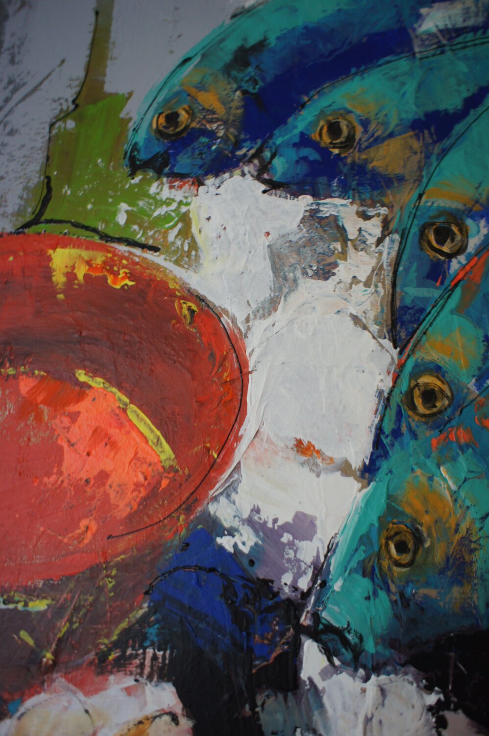 Sardines à l'ail de Marie Ferrand (2023) : Peinture Acrylique, Collage ...