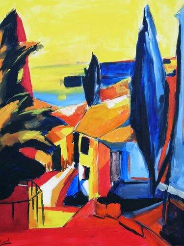 Clair obscur by Marie Ferrand (2022) : Painting Acrylic on Canvas ...