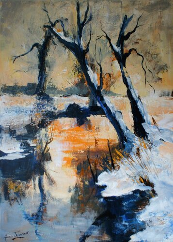 Clair obscur by Marie Ferrand (2022) : Painting Acrylic on Canvas ...