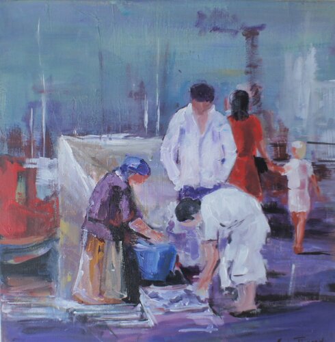 Clair obscur by Marie Ferrand (2022) : Painting Acrylic on Canvas ...