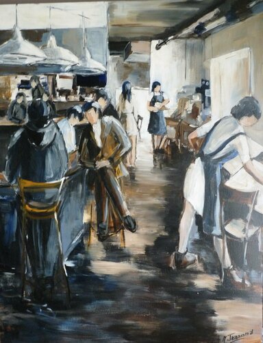 Clair obscur by Marie Ferrand (2022) : Painting Acrylic on Canvas ...