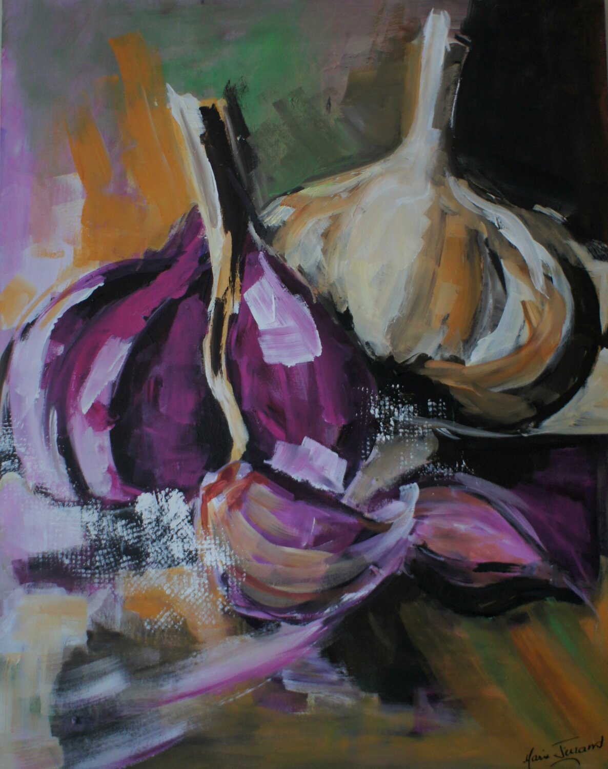 Saveurs du Sud de Marie Ferrand (2021) : Peinture Acrylique sur Toile ...