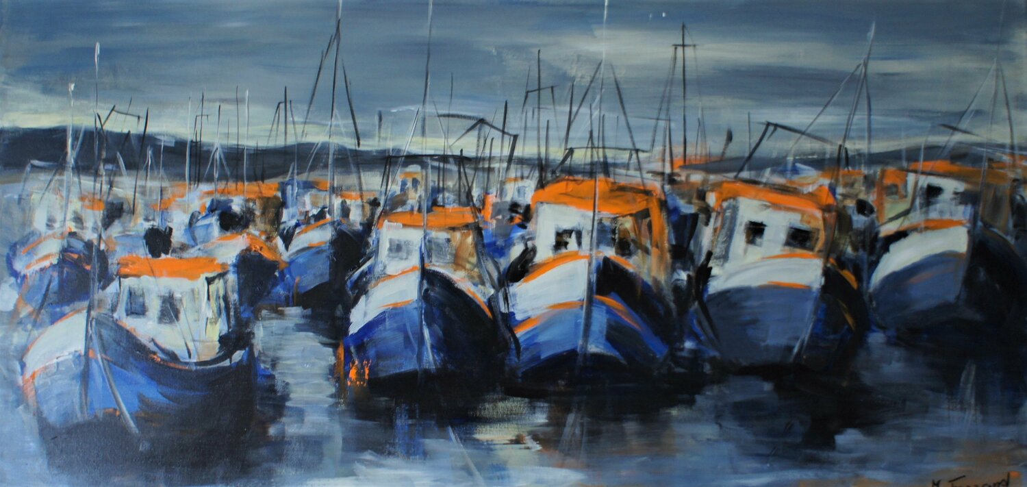 Danse avec la mer by Marie Ferrand (2018) : Painting Acrylic on Canvas ...