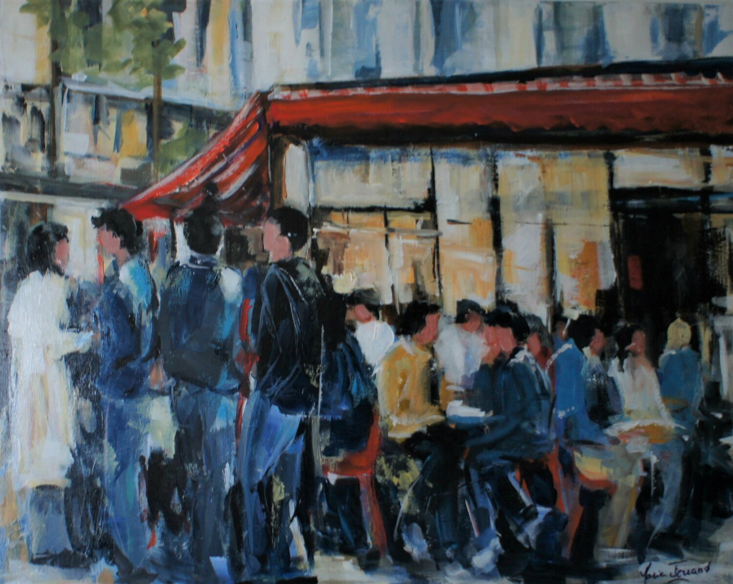 Convivialité by Marie Ferrand (2021) : Painting Acrylic on Canvas ...