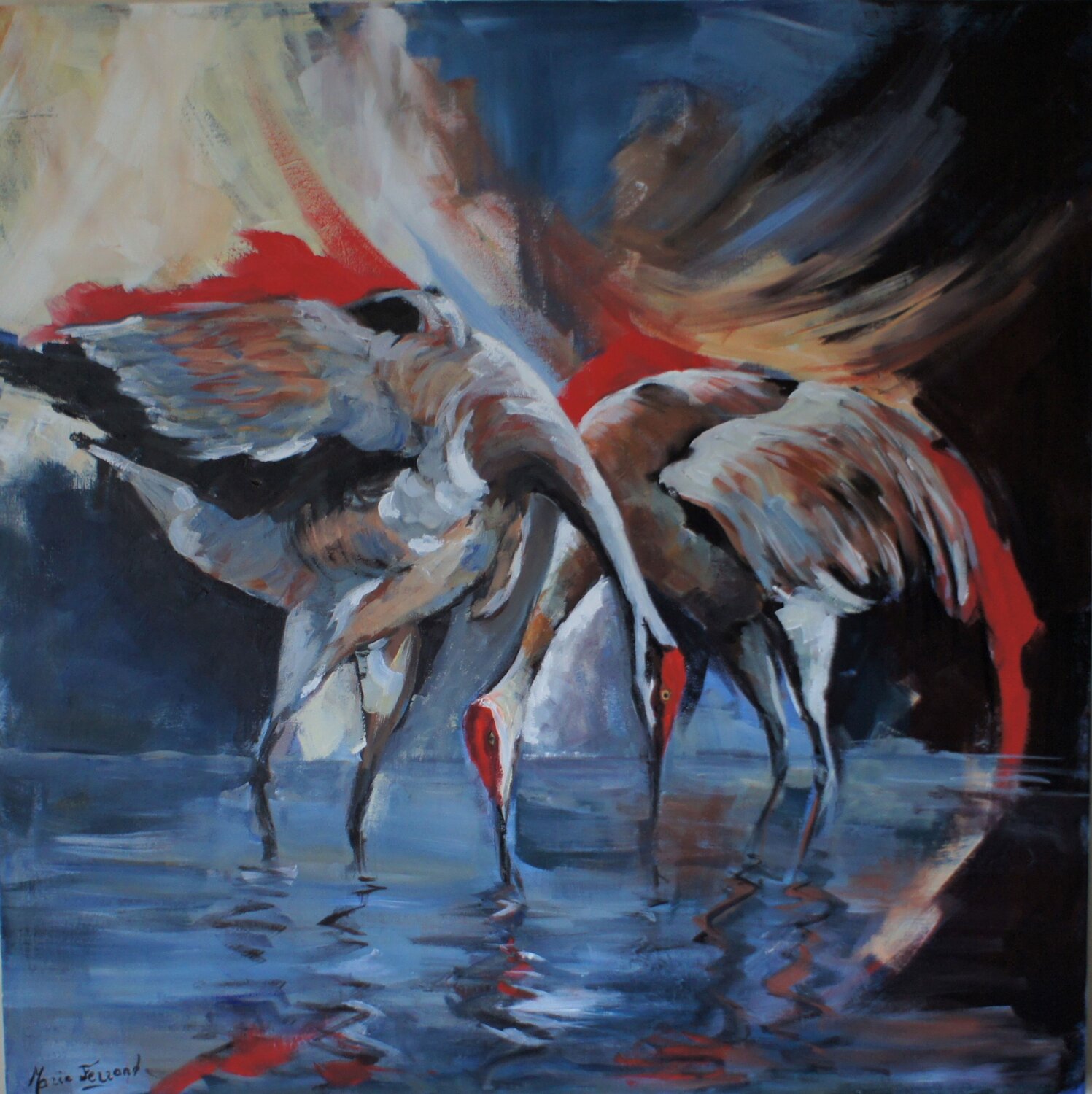 Tête à tête de Marie Ferrand (2023) : Peinture Acrylique sur Toile ...