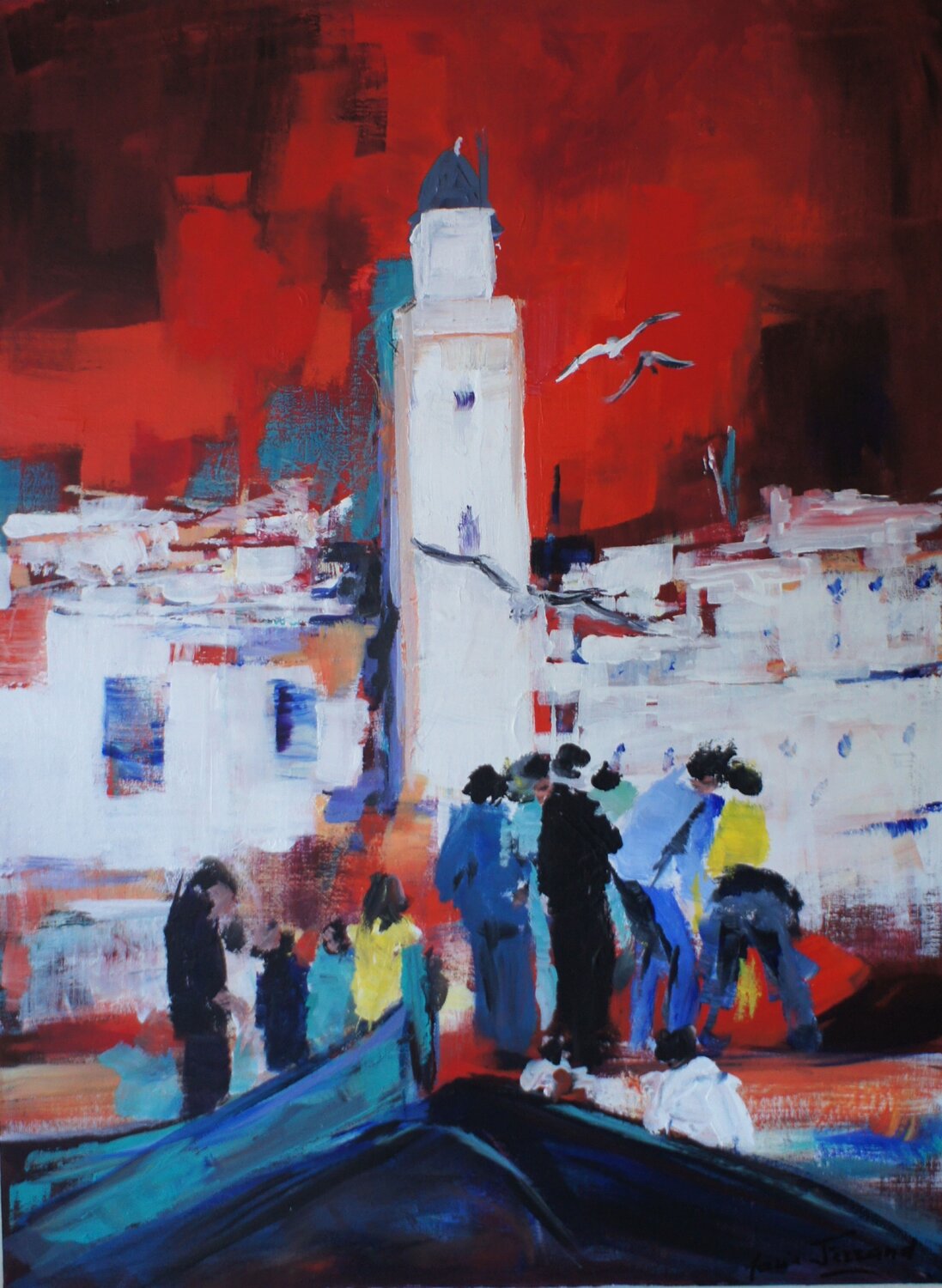 Embrasement de Marie Ferrand (2023) : Peinture Acrylique sur Toile ...