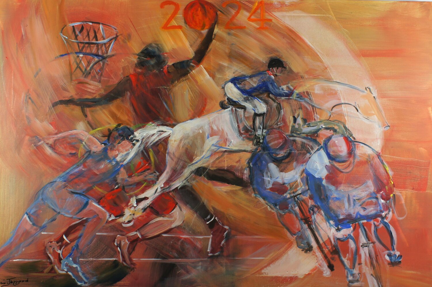 Olympiades by Marie Ferrand (2024) : Painting Acrylic on Canvas - Singulart