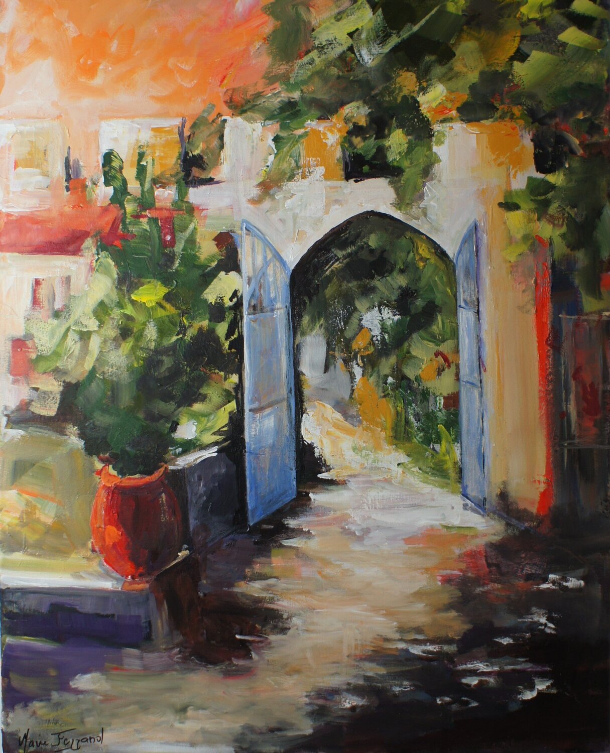 Depart ou retour by Marie Ferrand (2024) : Painting Acrylic on Canvas ...