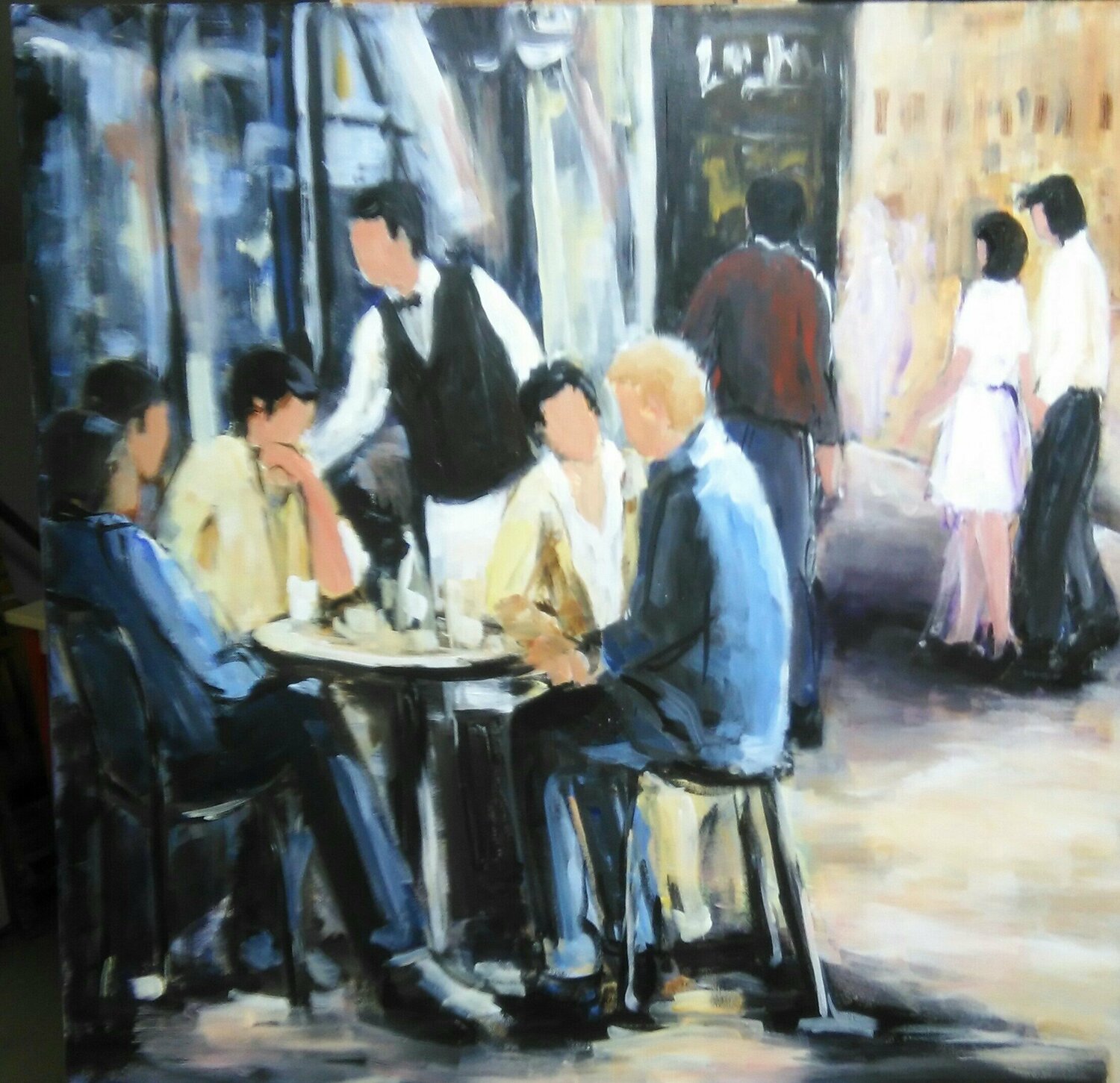 En terrasse 2 by Marie Ferrand (2020) : Painting Acrylic on Canvas ...