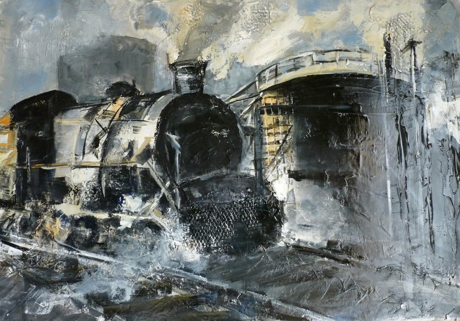 La Lison by Marie Ferrand (2015) : Painting Acrylic, Plaster on Canvas ...