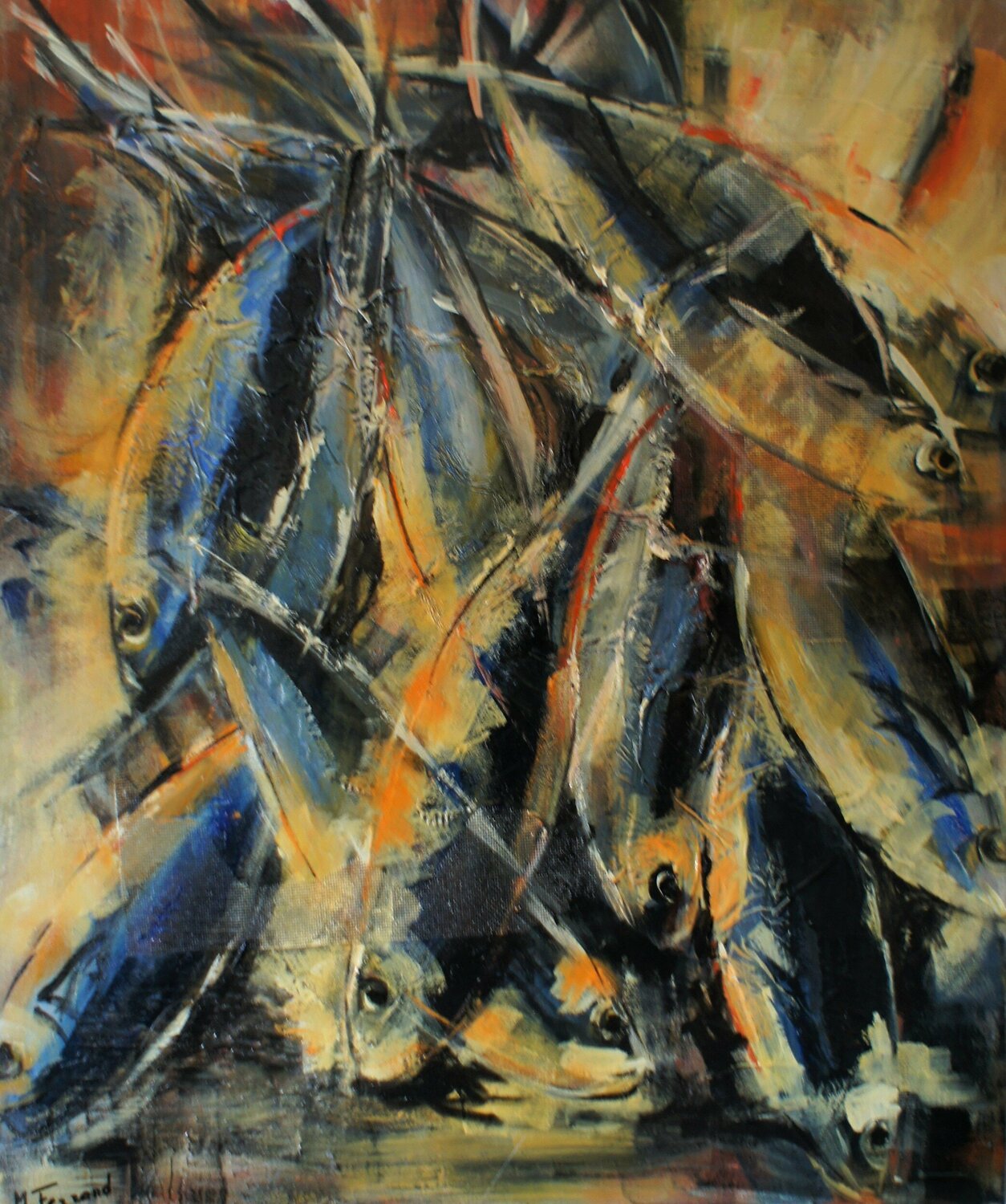 Bouquet garni von Marie Ferrand (2014): Malerei Acryl, Collage auf ...