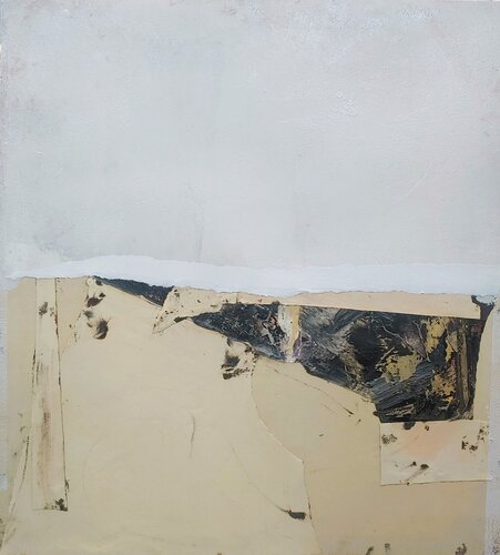 Secondary Oar by Matthew Dibble (2024) : Painting Oil, Collage on ...