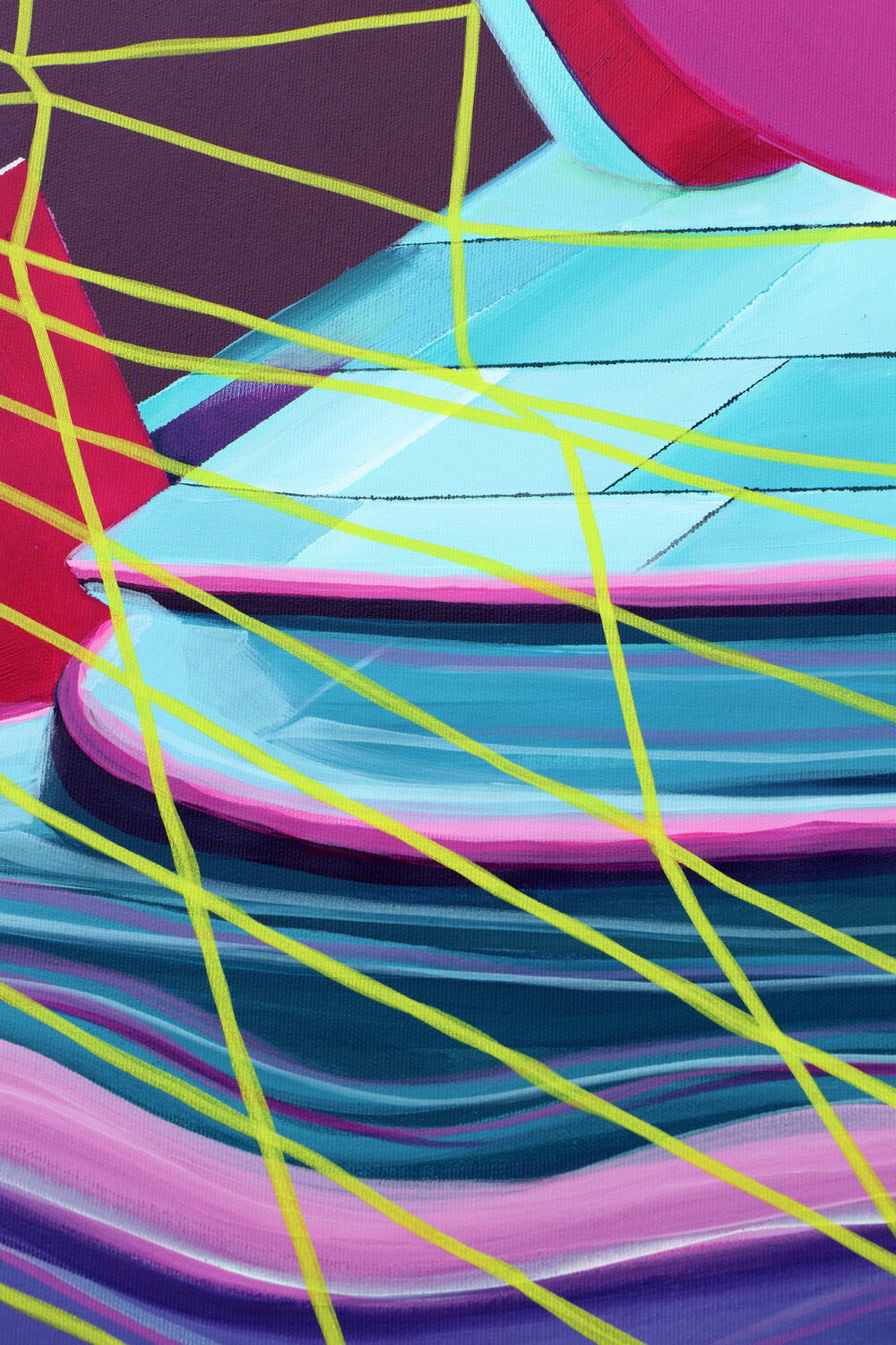 The night shift von Joana Lucas (2023): Malerei Acryl auf Leinwand ...