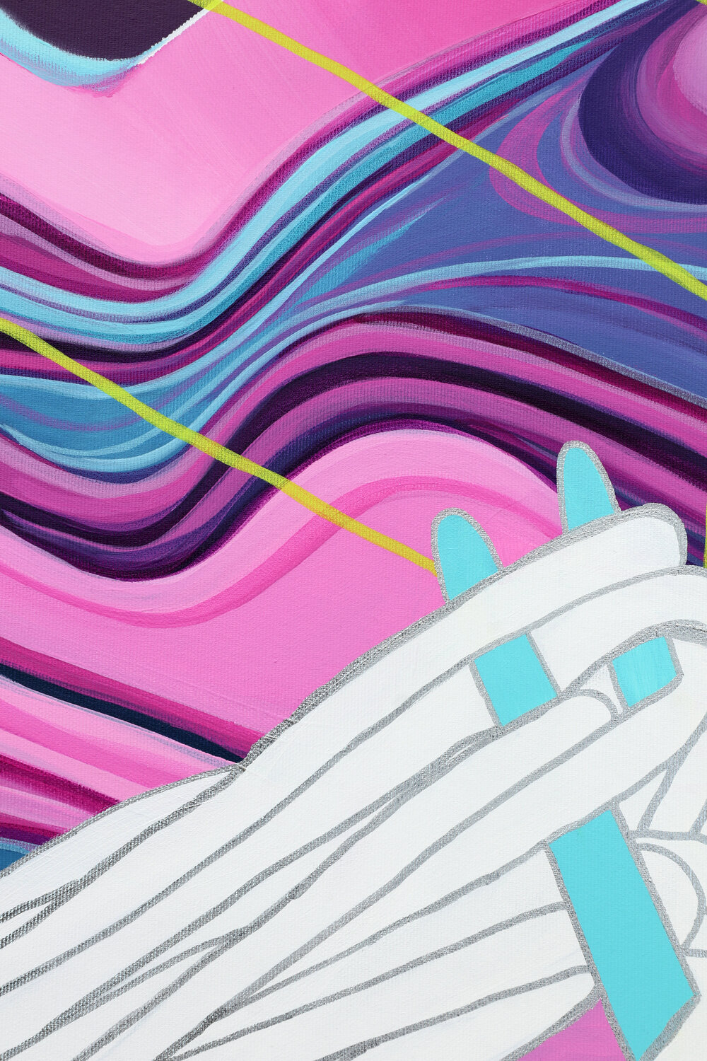 The night shift von Joana Lucas (2023): Malerei Acryl auf Leinwand ...