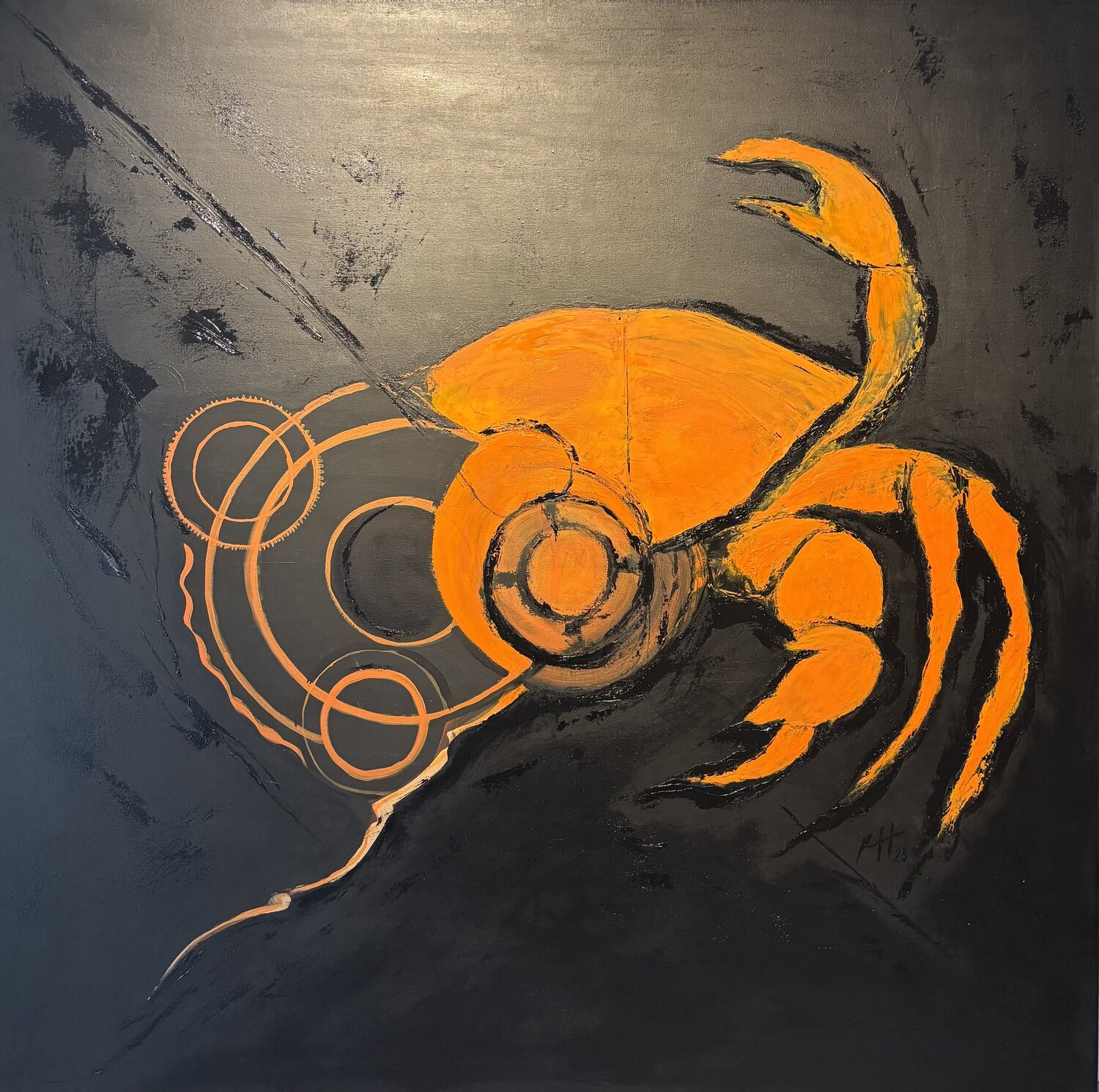 Cronos by Karina Yacoubian (2025) : Painting Acrylic, Oil on Canvas - Singulart