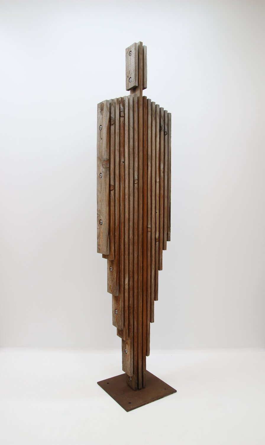 human planks 200 by Manfred Hellweger (2017) : Sculpture Wood, Steel ...