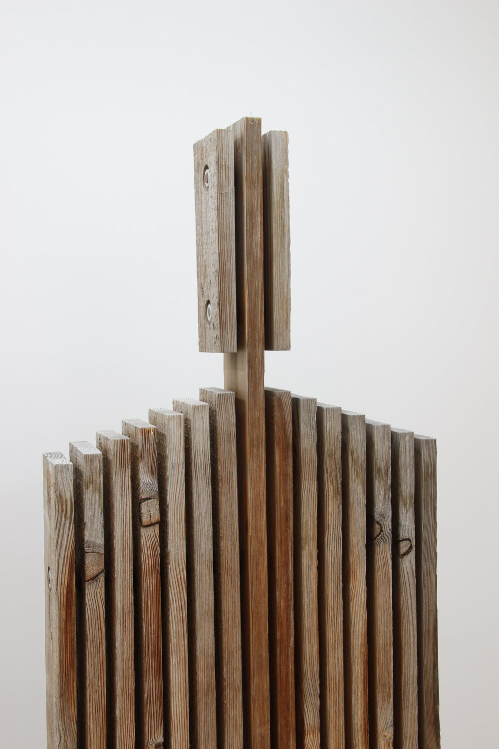 human planks 200 by Manfred Hellweger (2017) : Sculpture Wood, Steel ...