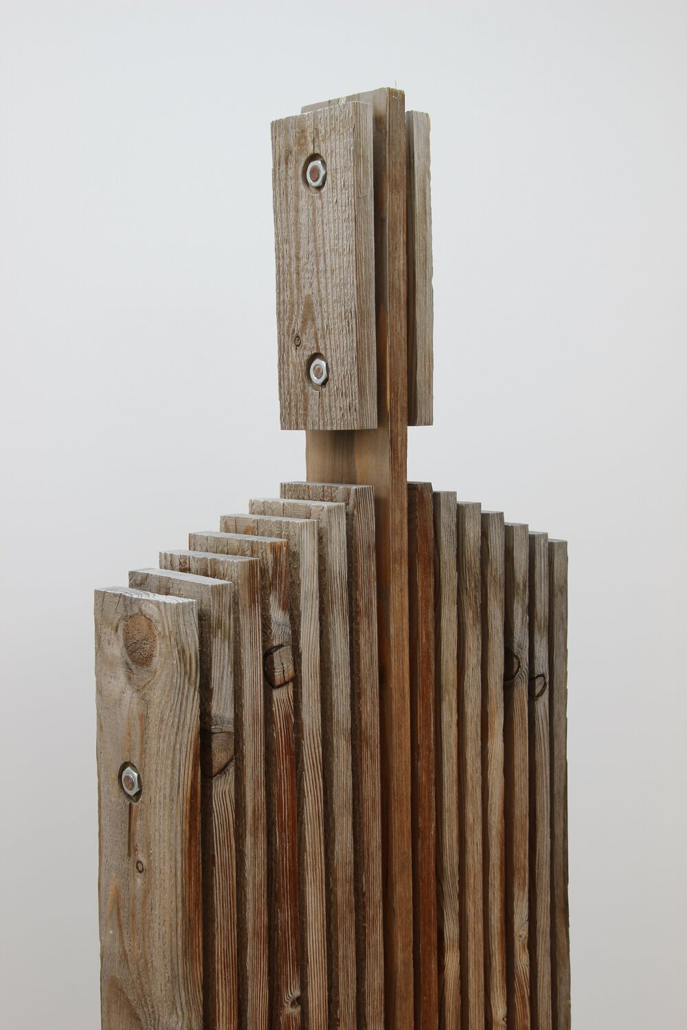 human planks 200 by Manfred Hellweger (2017) : Sculpture Wood, Steel ...