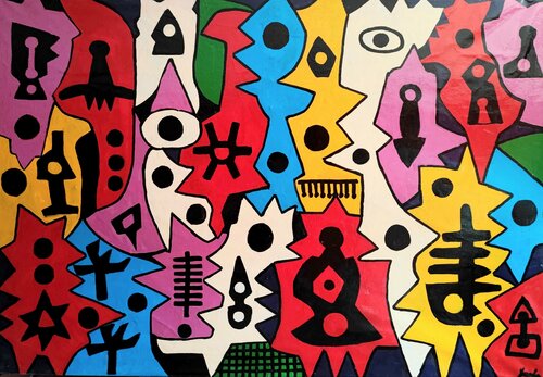 The Big Parade by Juan Varela (2019) : Painting Lacquer on Canvas ...