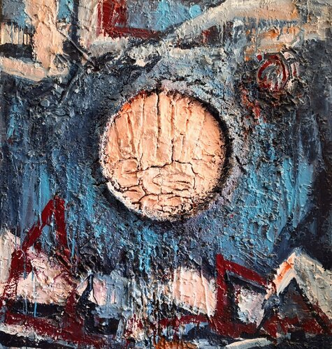 Walking on the sea by Juan Varela (2022) : Painting Lacquer on ...