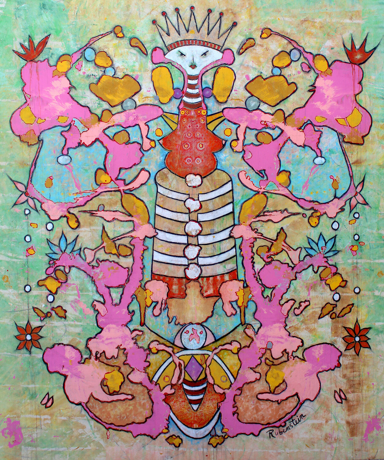 La Calavera Catrina by Bruce Rubenstein (2022) : Painting Acrylic, Oil ...