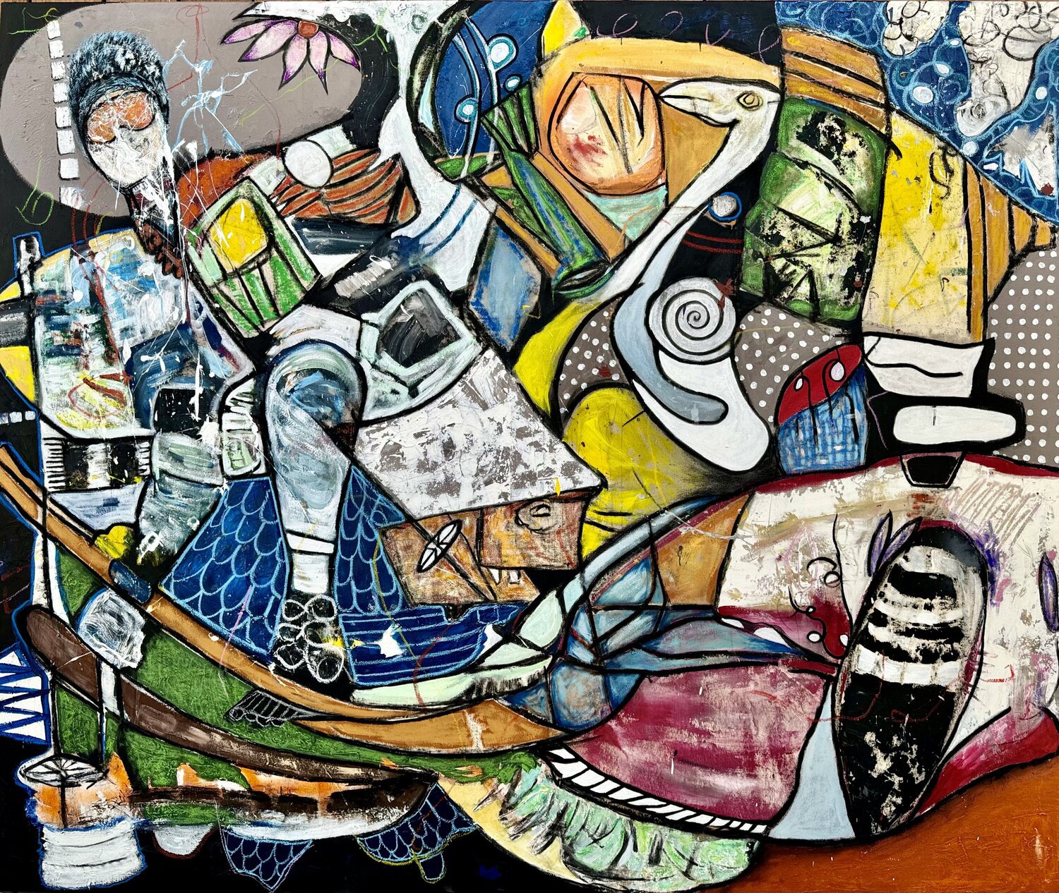 Live Like Sam by Bruce Rubenstein (2024) : Painting Acrylic, Oil on Canvas - Singulart