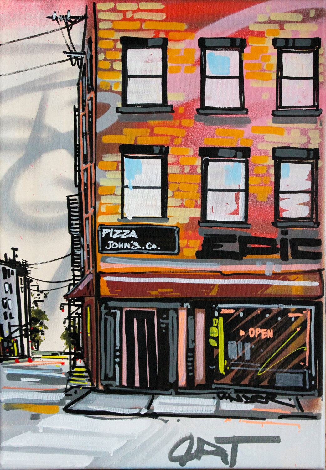 Street corner by Pappay (2022) : Painting Graffiti, Spray Paint on ...