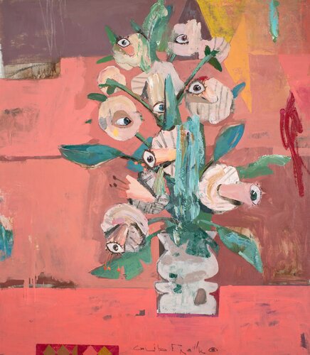 The Three Flowers II by Glib Franko (2024) : Painting Oil on Canvas ...