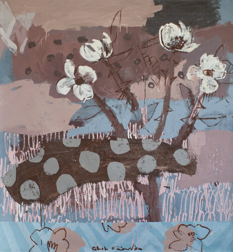 The Three Flowers II by Glib Franko (2024) : Painting Oil on Canvas ...