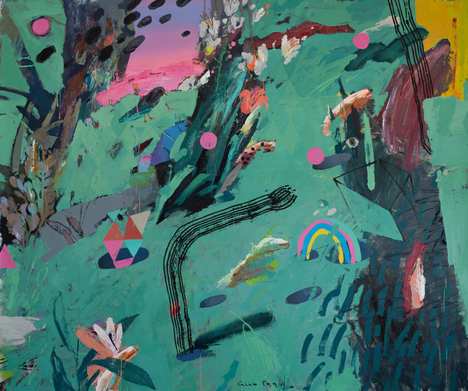 Very Strange Garden by Glib Franko (2023) : Painting Oil on Canvas ...