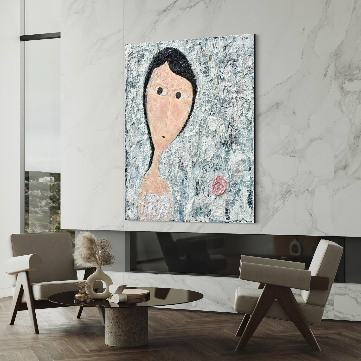 Camilia in Paris de Matthias Lupri (2023): Pintura Óleo, Cera en Lienzo - Singulart