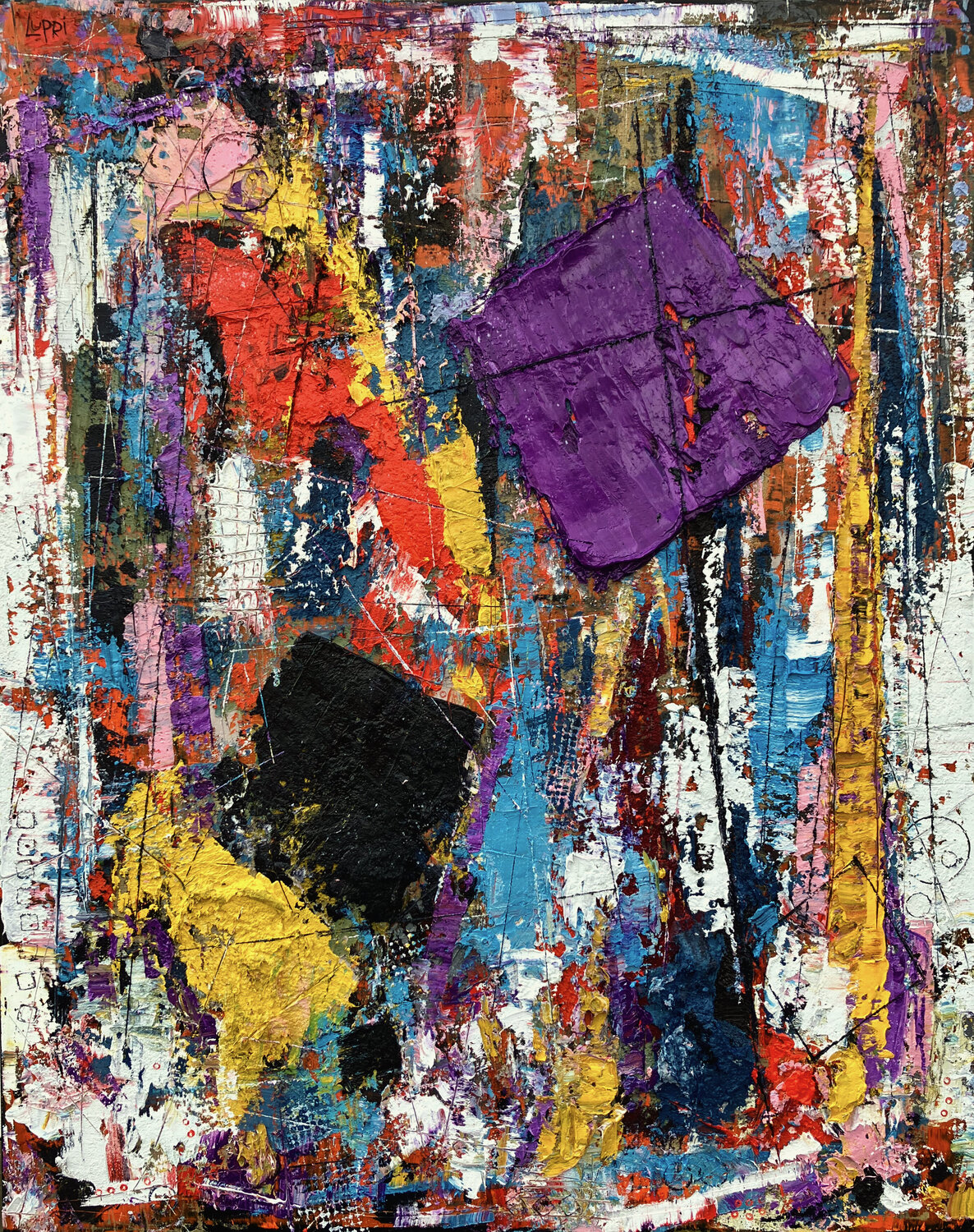 Physical Graffiti IV by Matthias Lupri (2023) : Painting Oil, Wax on ...