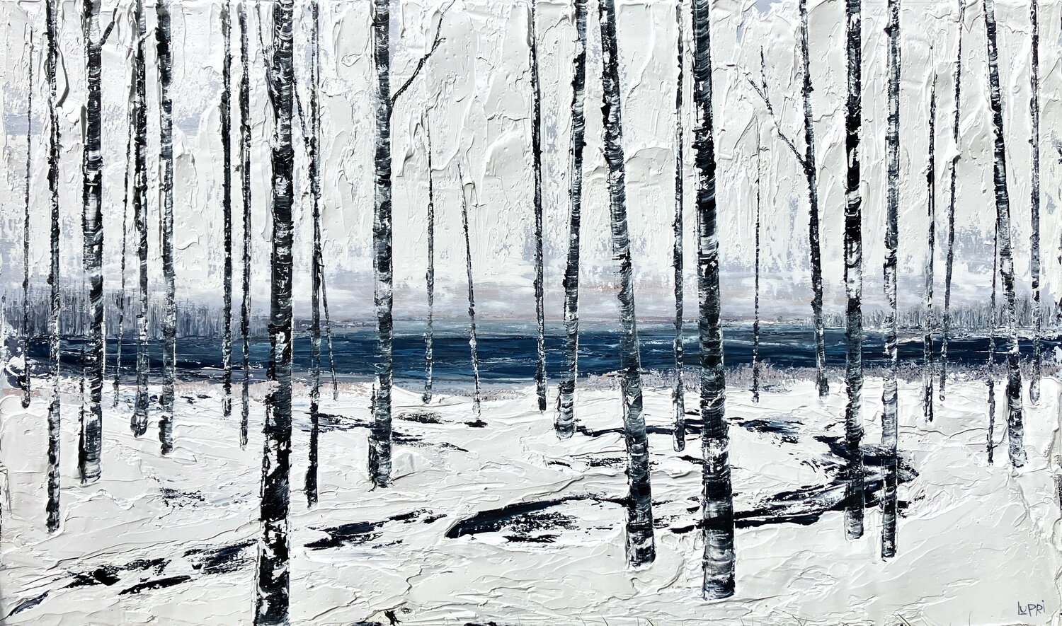 A Winter's Hidden Cove de Matthias Lupri (2025): Pintura Óleo en Lienzo - Singulart