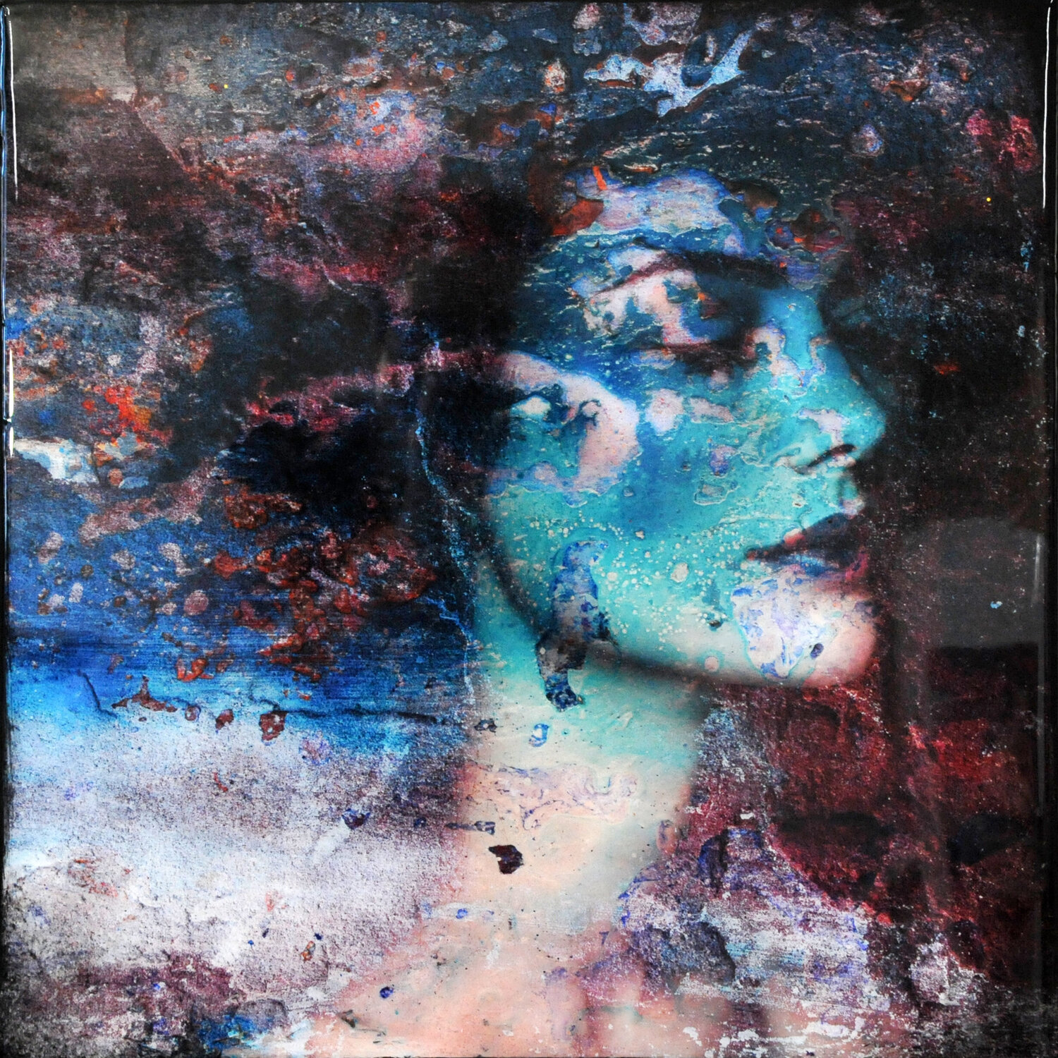 Aqua small resin gloss edition von Karin Vermeer (2022): Malerei Acryl ...