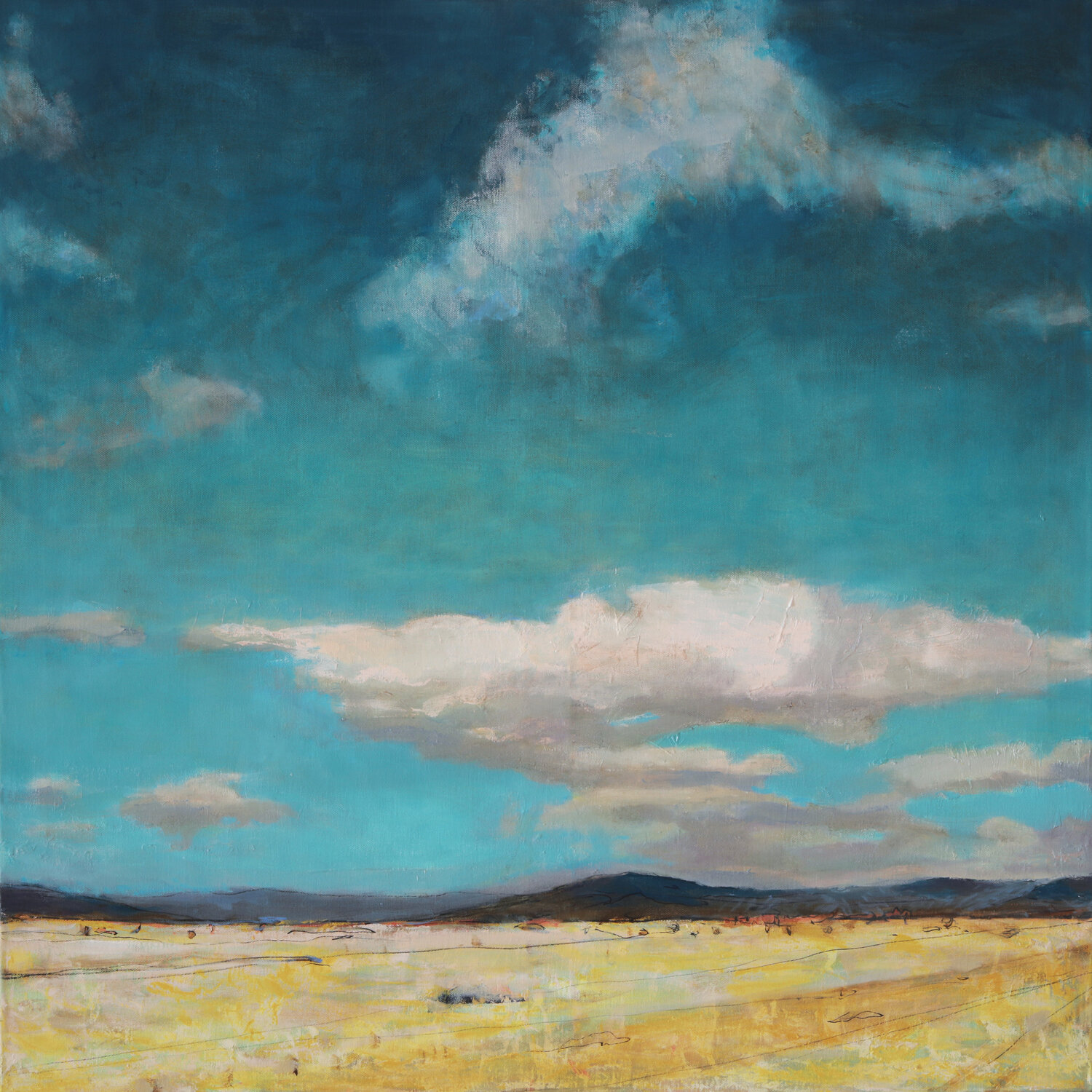 Low high clouds by Bo Kravchenko (2022) : Painting Acrylic, Oil on ...