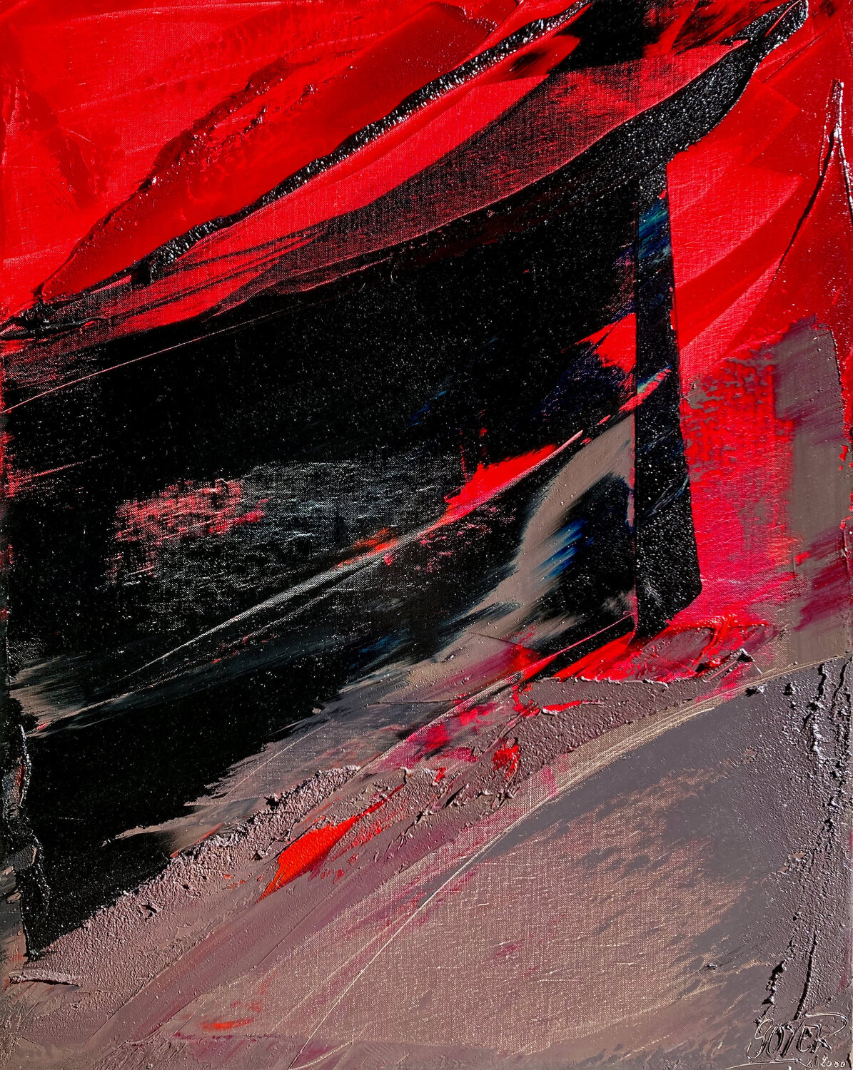 Référence 2000 11 09 - Huile sur toile 92x73cm de Jean Soyer (2000 ...